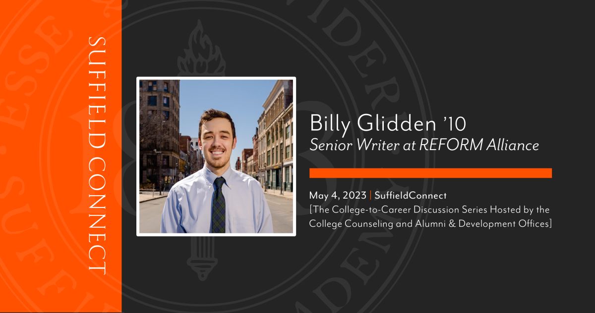 Billy Glidden ’10 | News Item - Suffield Academy