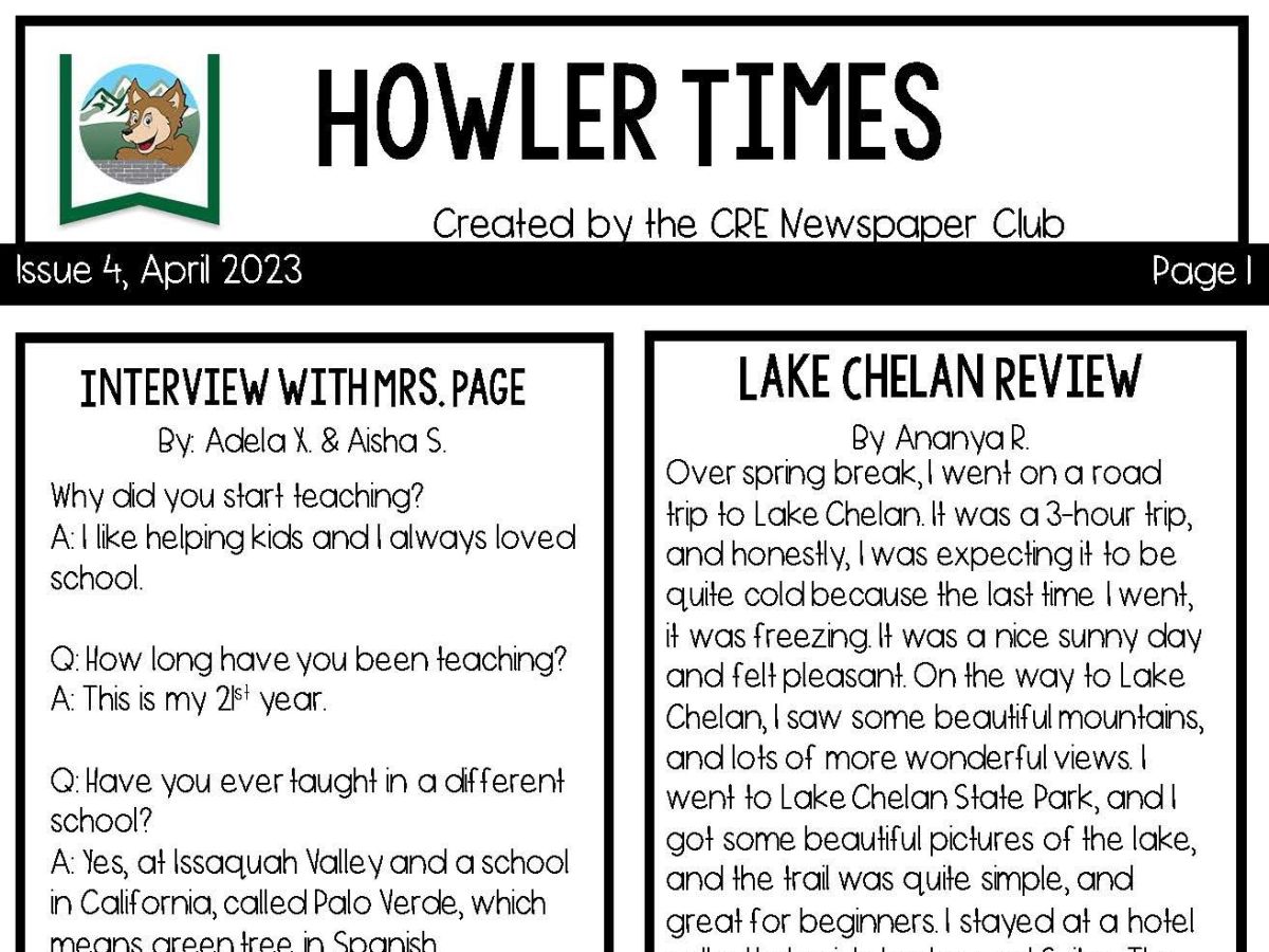 Cascade Ridge Times: April 2023 | News Article - Cascade Ridge ...