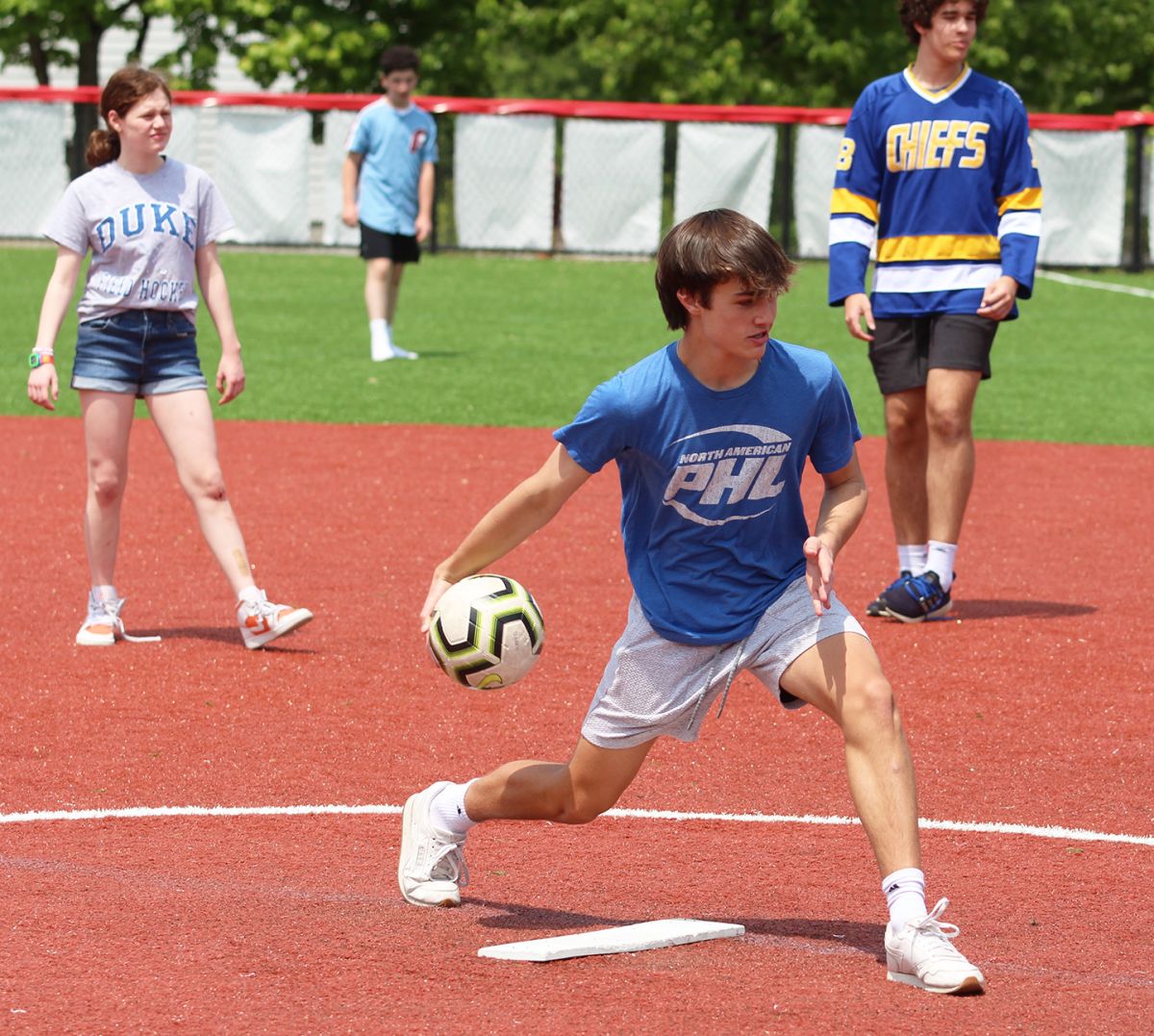 9th and 10th Graders Square Off in "Battle of the Classes" Kickball ...