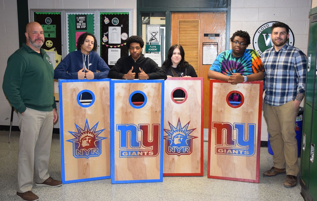 WFHS & Floyd Academy Students Craft Cornhole Sets for Town of ...