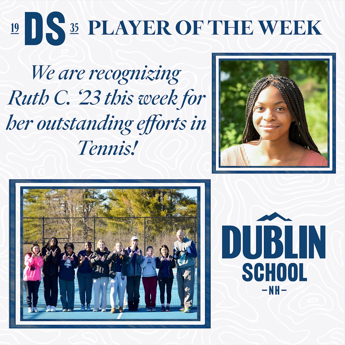Athlete of the Week: Ruth C. '23 | Post Details