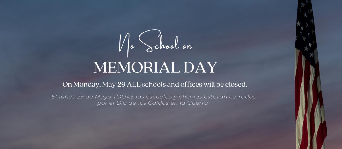 Early Release Friday and No School on Memorial Day | News Details