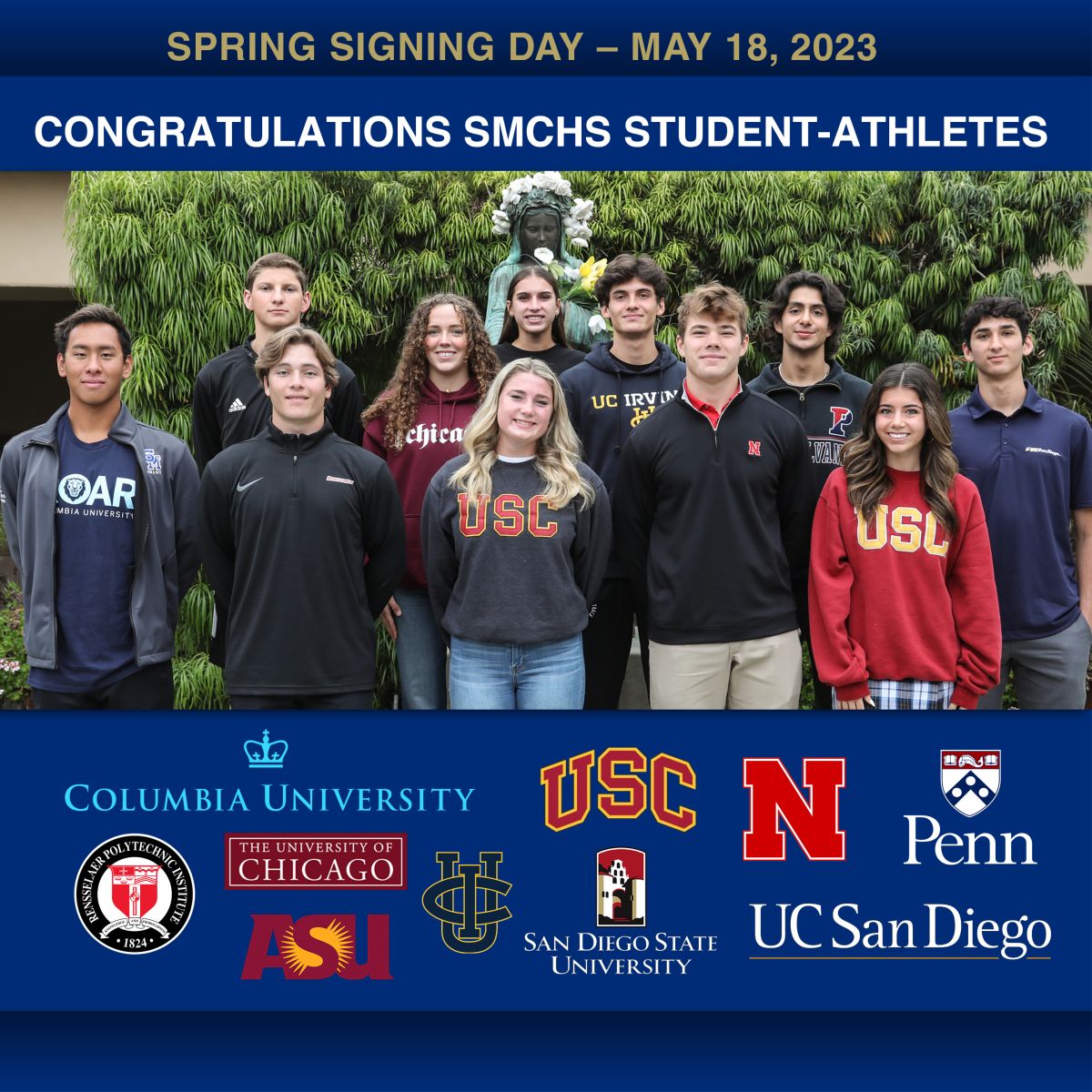Twelve Student-Athletes Celebrate NCAA Spring Signing Day | Campus News ...
