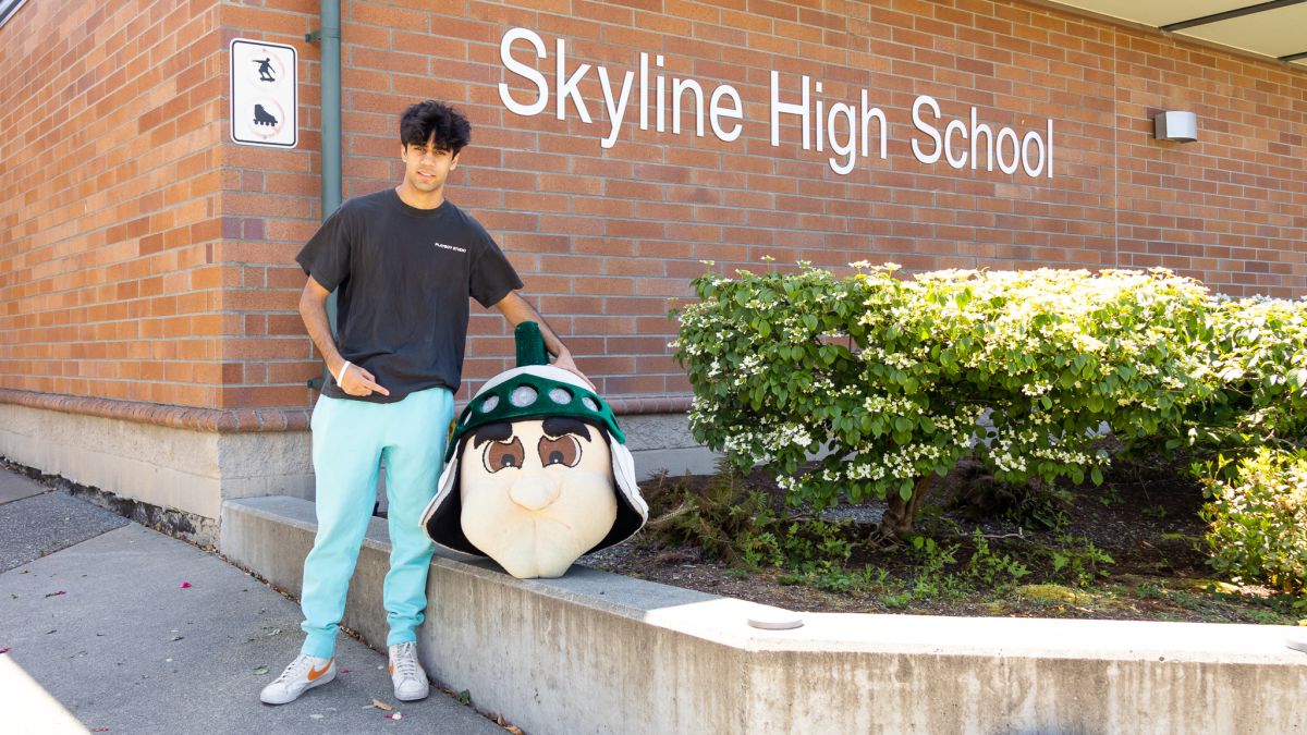 Mascot Unveiled: Sparty Shares Secrets of Success | News Article - Skyline High School