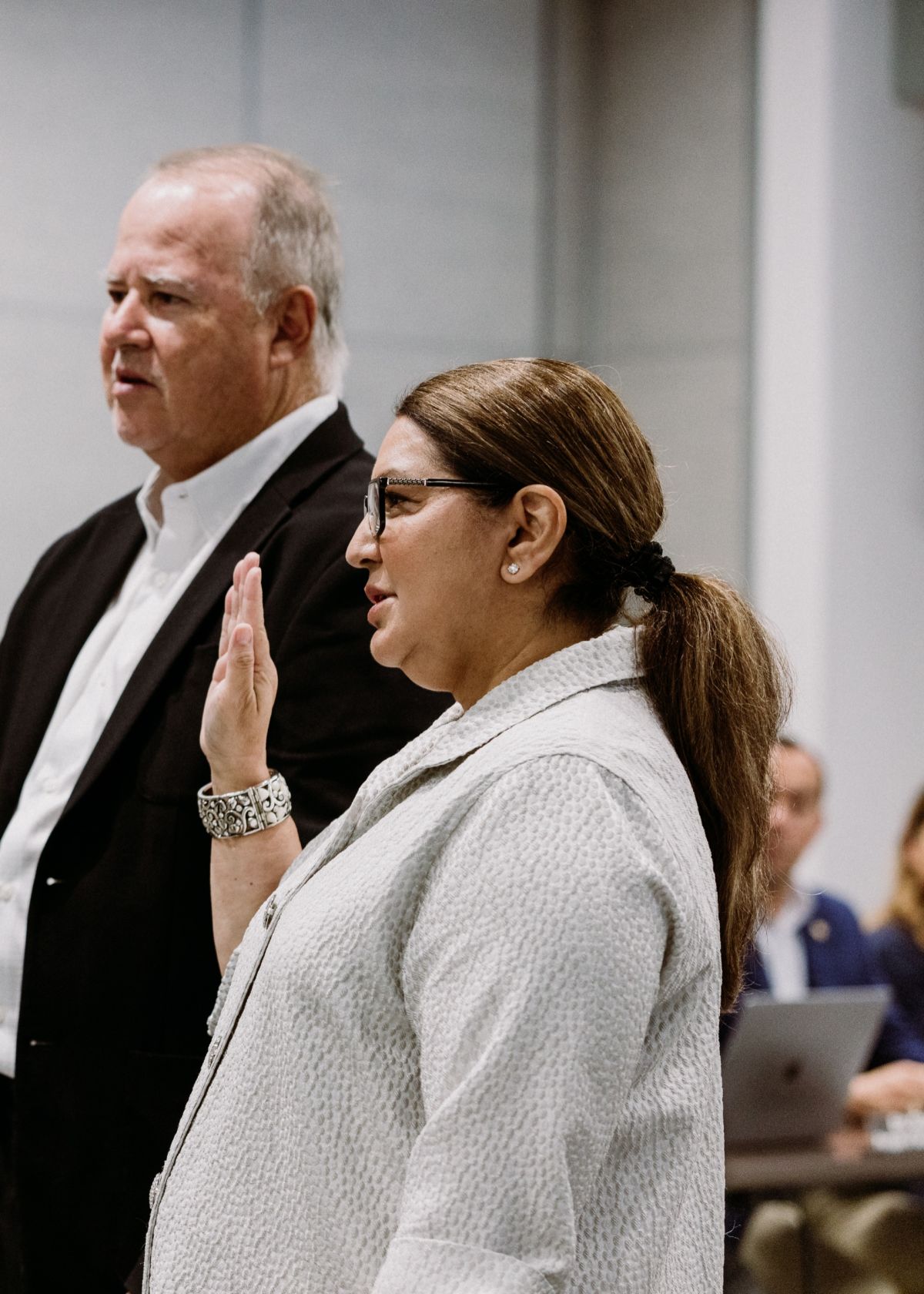 Hidalgo County Judge Richard F. Cortez appoints and administers oath of ...