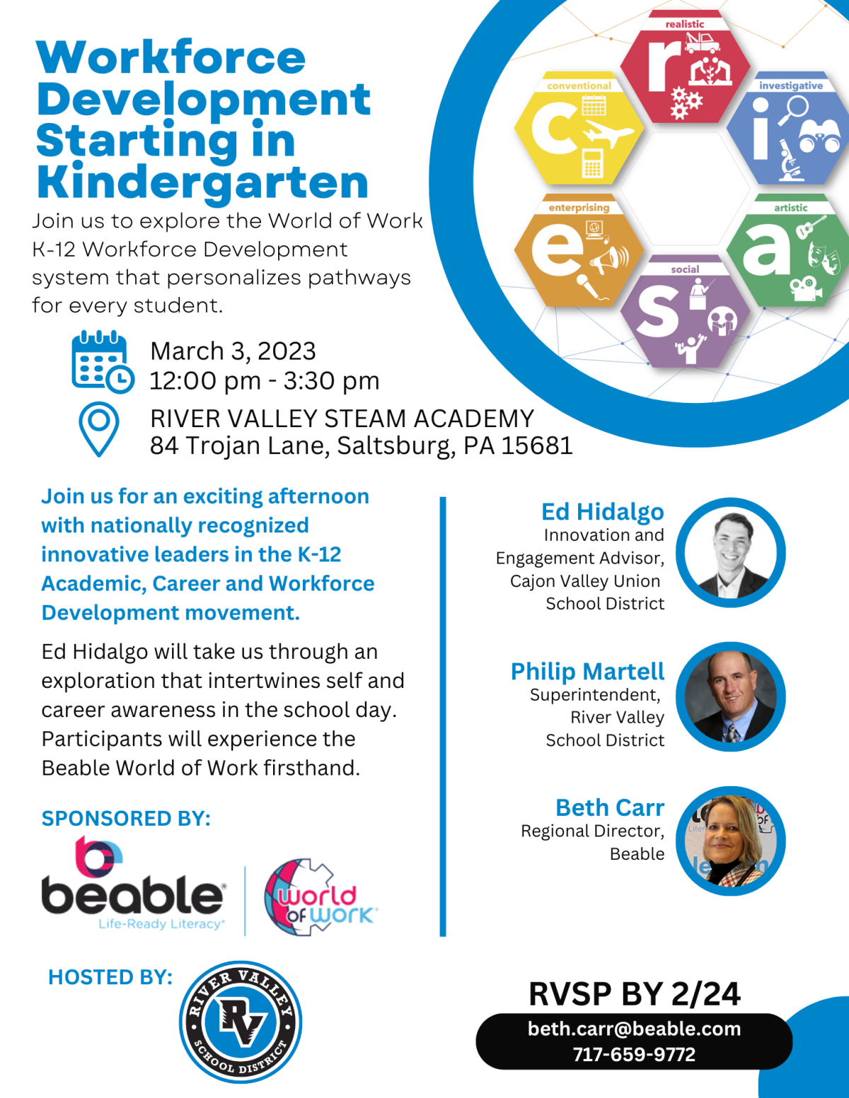 River Valley School District Welcomes Ed Hidalgo and the World of Work ...