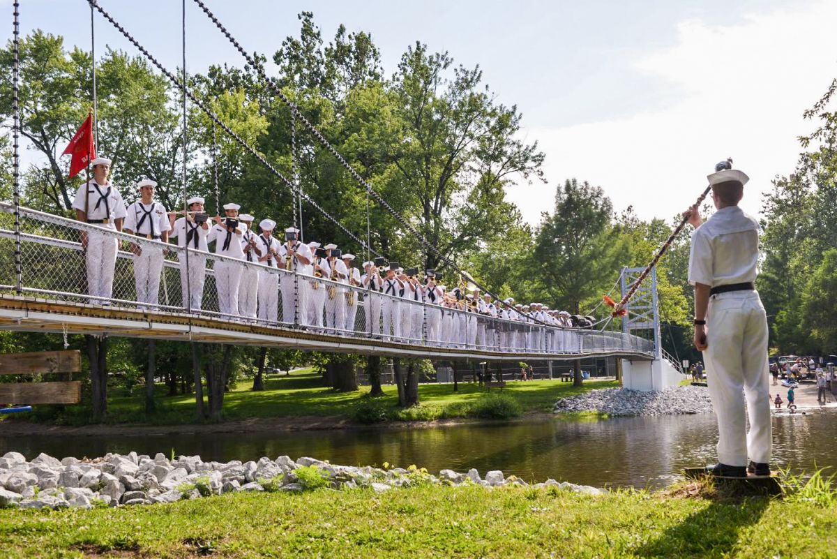 Naval Band plays at bridge dedication 100 years after initial ...