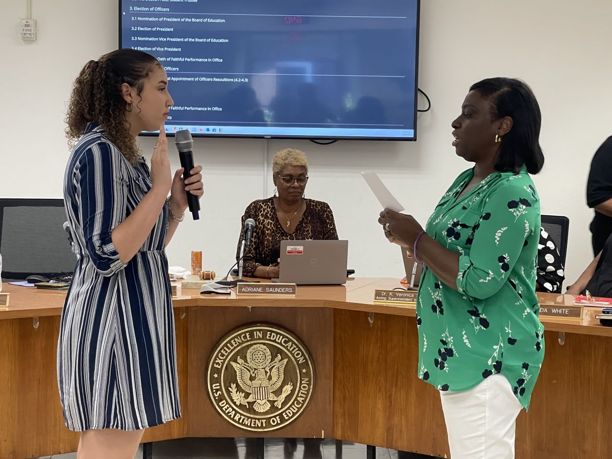 New student trustee from MVHS sworn in | News Details