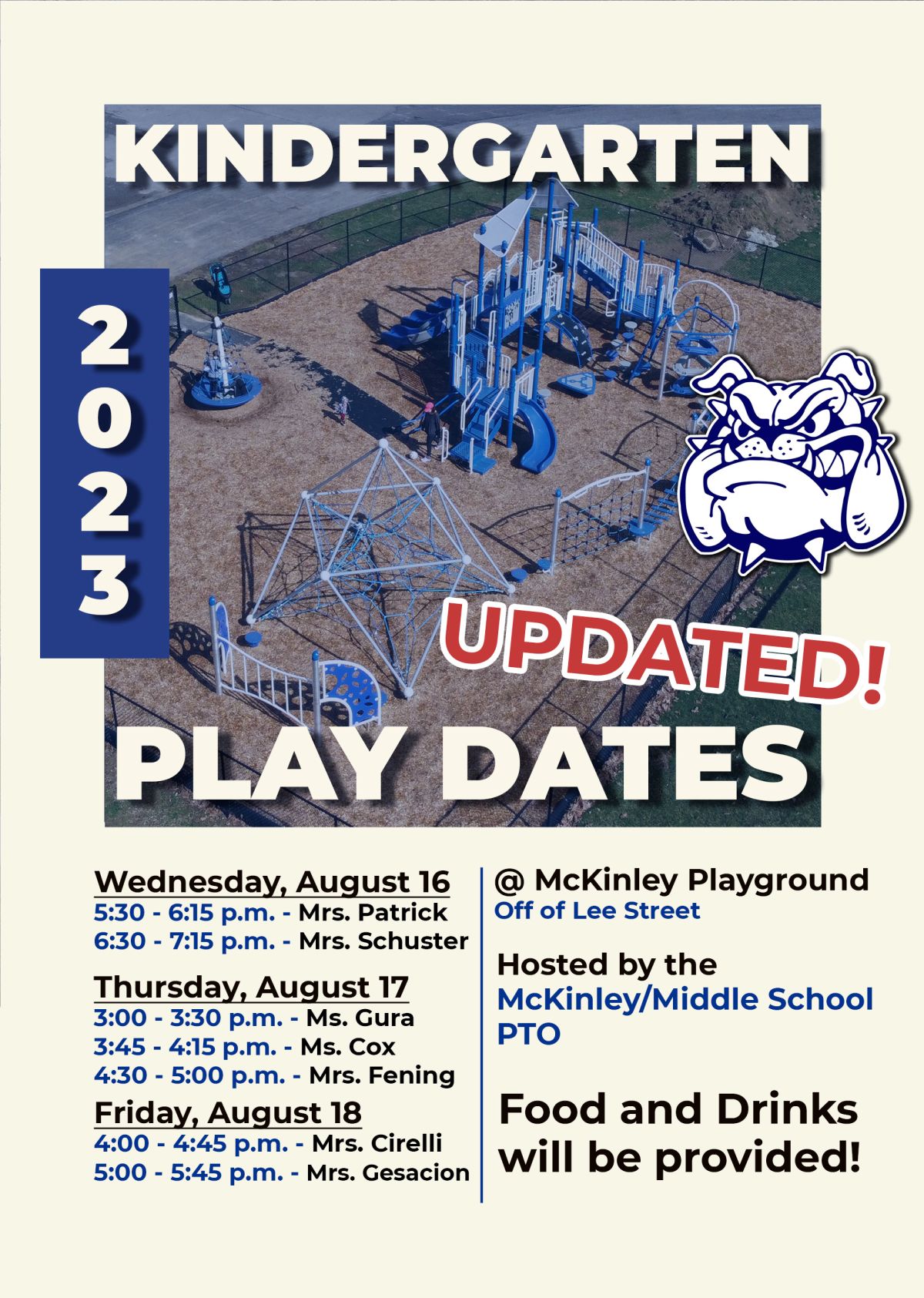 UPDATED: Kindergarten Play dates 2023! | News Post