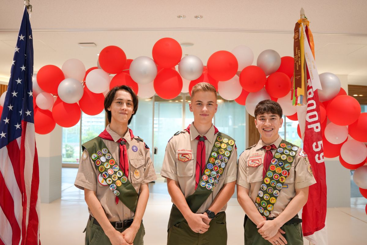 Eagle Scouts from Canadian Academy's Boy Scouts of America, Troop 59 ...