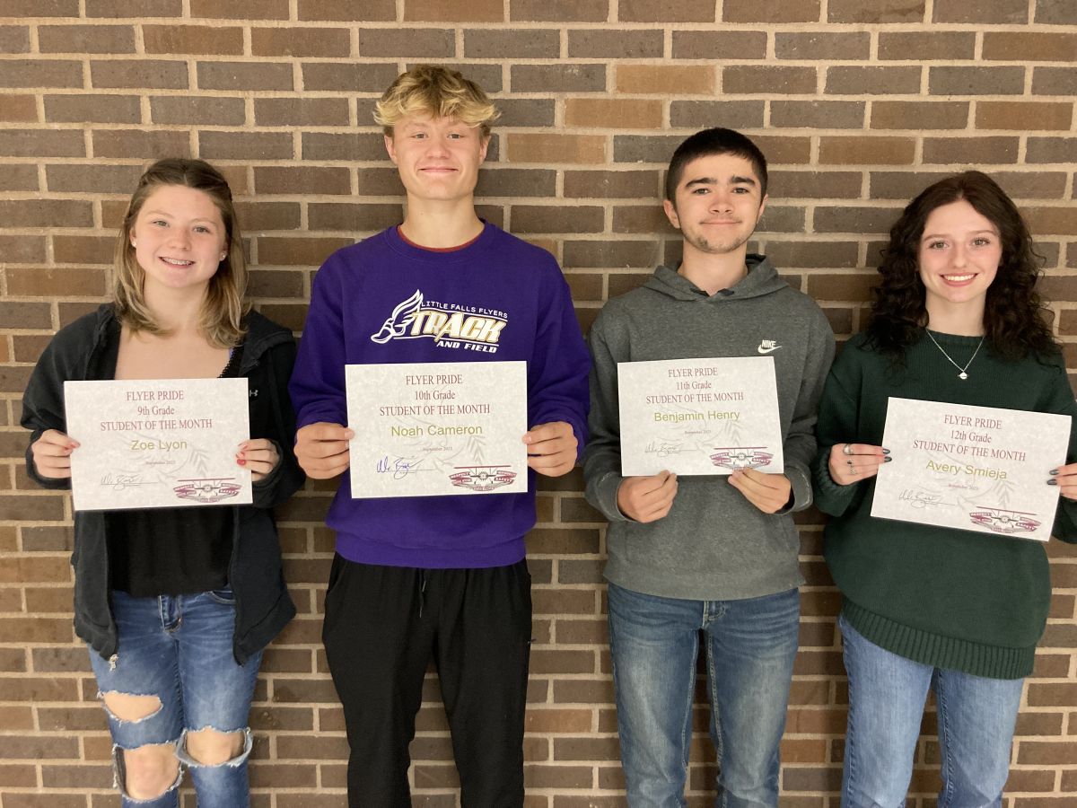LFCHS September 2023 Flyer Pride Students of the Month | Details