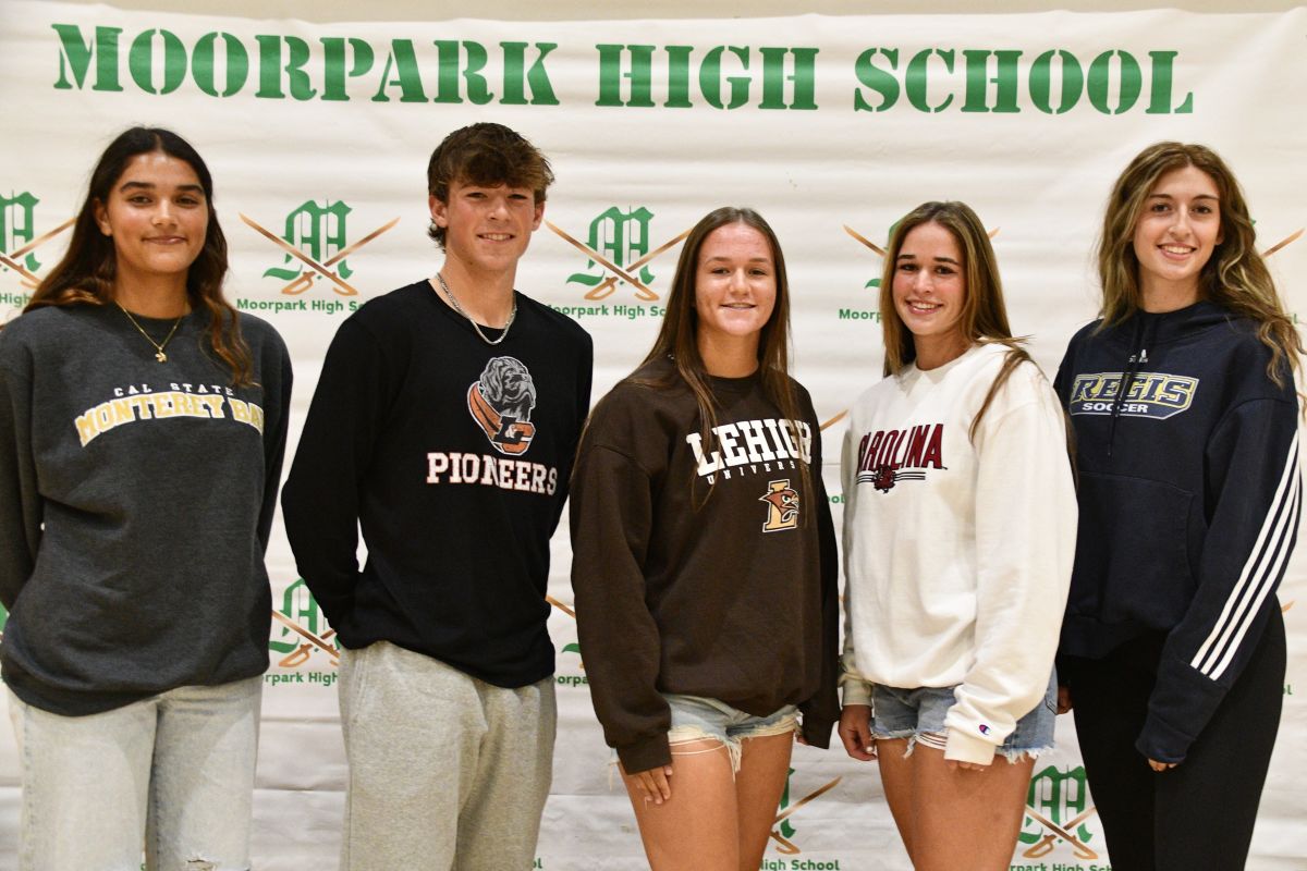 Five Moorpark High Seniors Take Part in Signing Day - Moorpark Unified School District