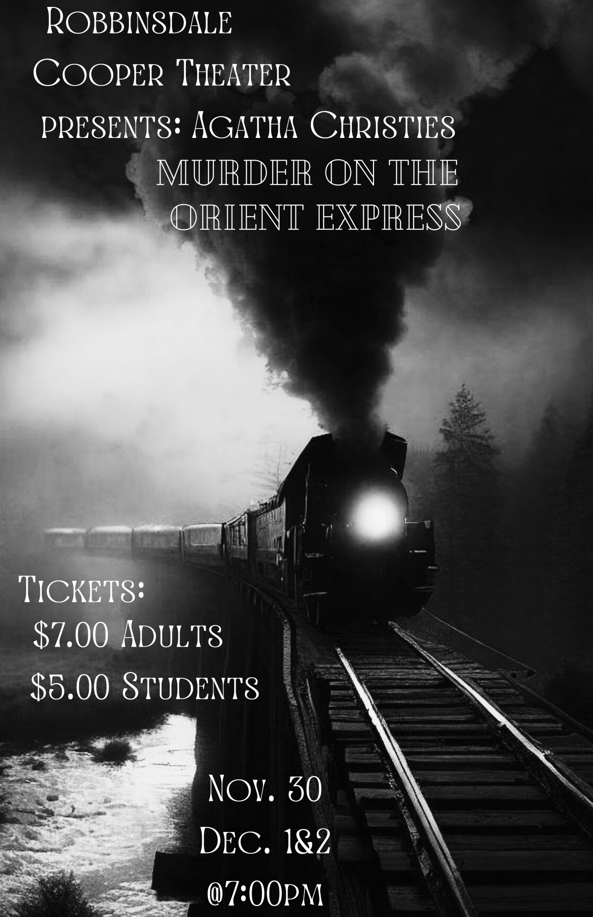 Cooper Theater presents Agatha Christies Murder on the Orient Express ...