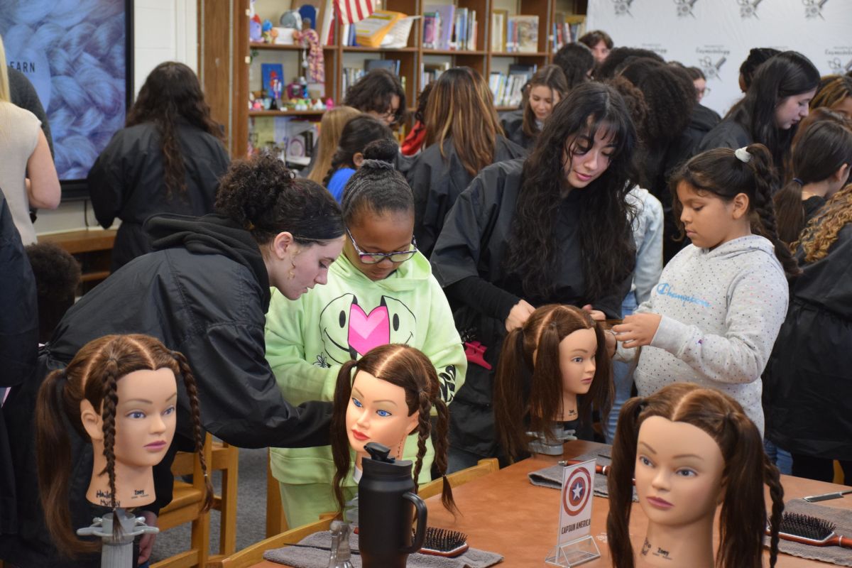 Senior Cosmetology Students Share Skills with Tangier Smith Elementary ...