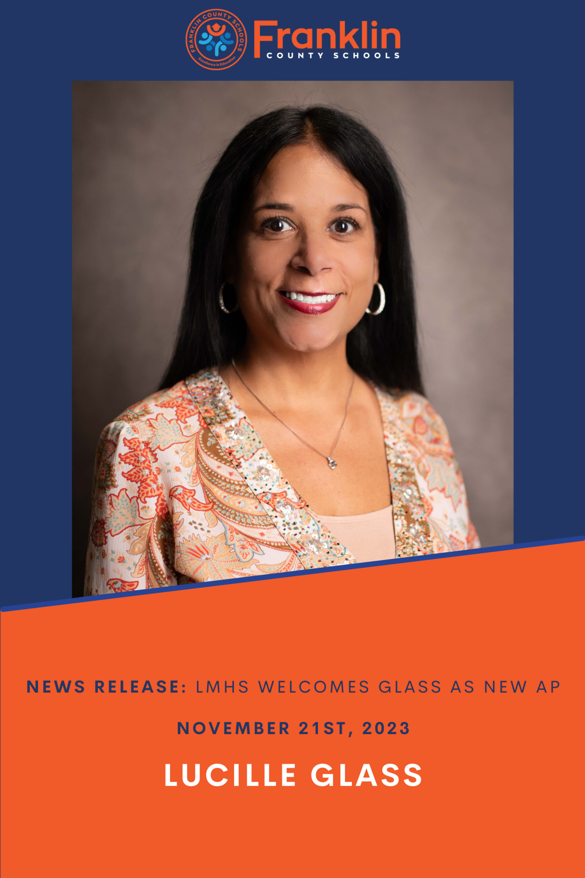 LMHS Welcomes Glass as New AP | News Details