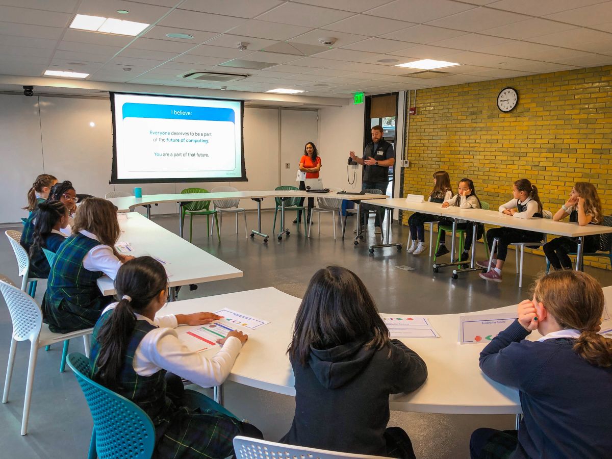 Google managers visit fourth grade during Computer Science Education ...
