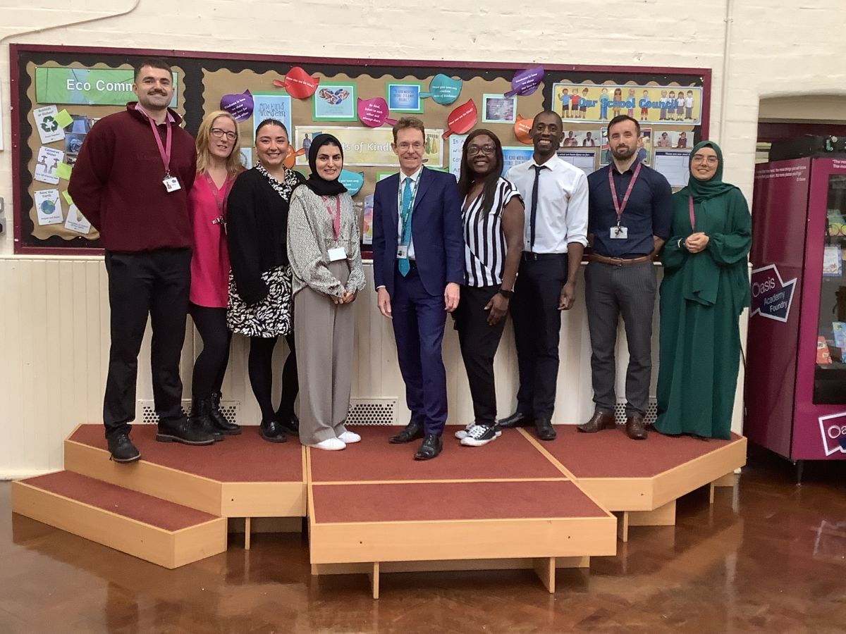 Oasis Academy Foundry Hosts Mayor Andy Street in Celebration of Ofsted ...