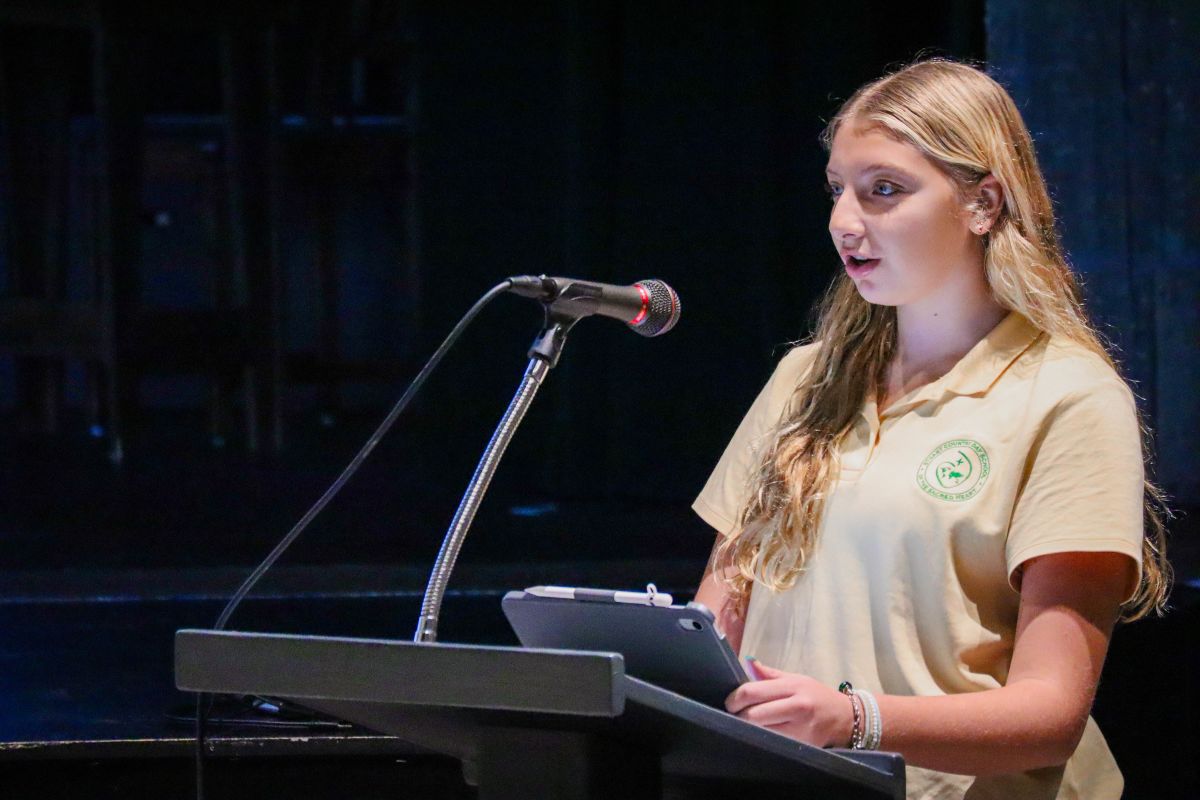 Eighth graders embraces Goals 2 and 3 with motivational TED Talk ...