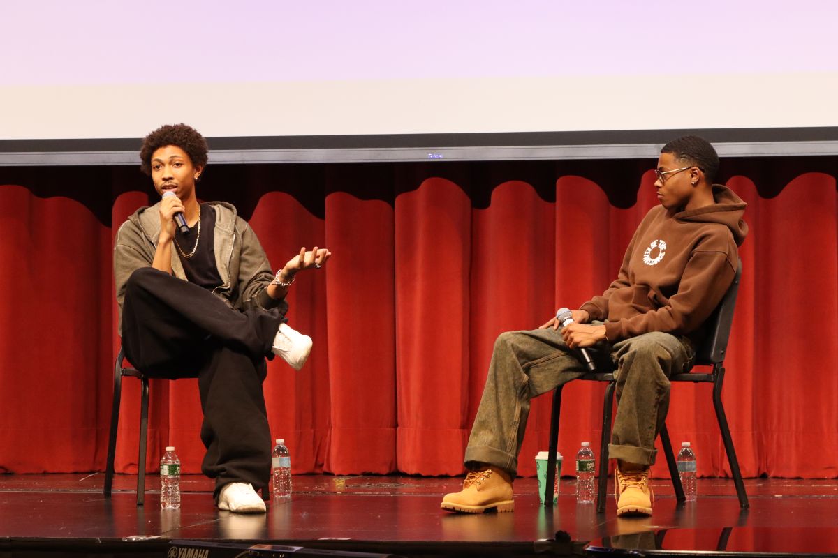 Artist Kyle Olani Adams visits Denzel Washington School of the Arts to ...