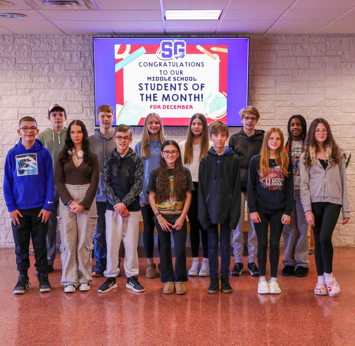 SGAMS December Students of the Month | District News - Spring Grove ...