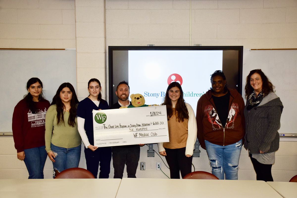 WFHS Medical Club Donates $600 to Stony Brook Children’s Hospital ...
