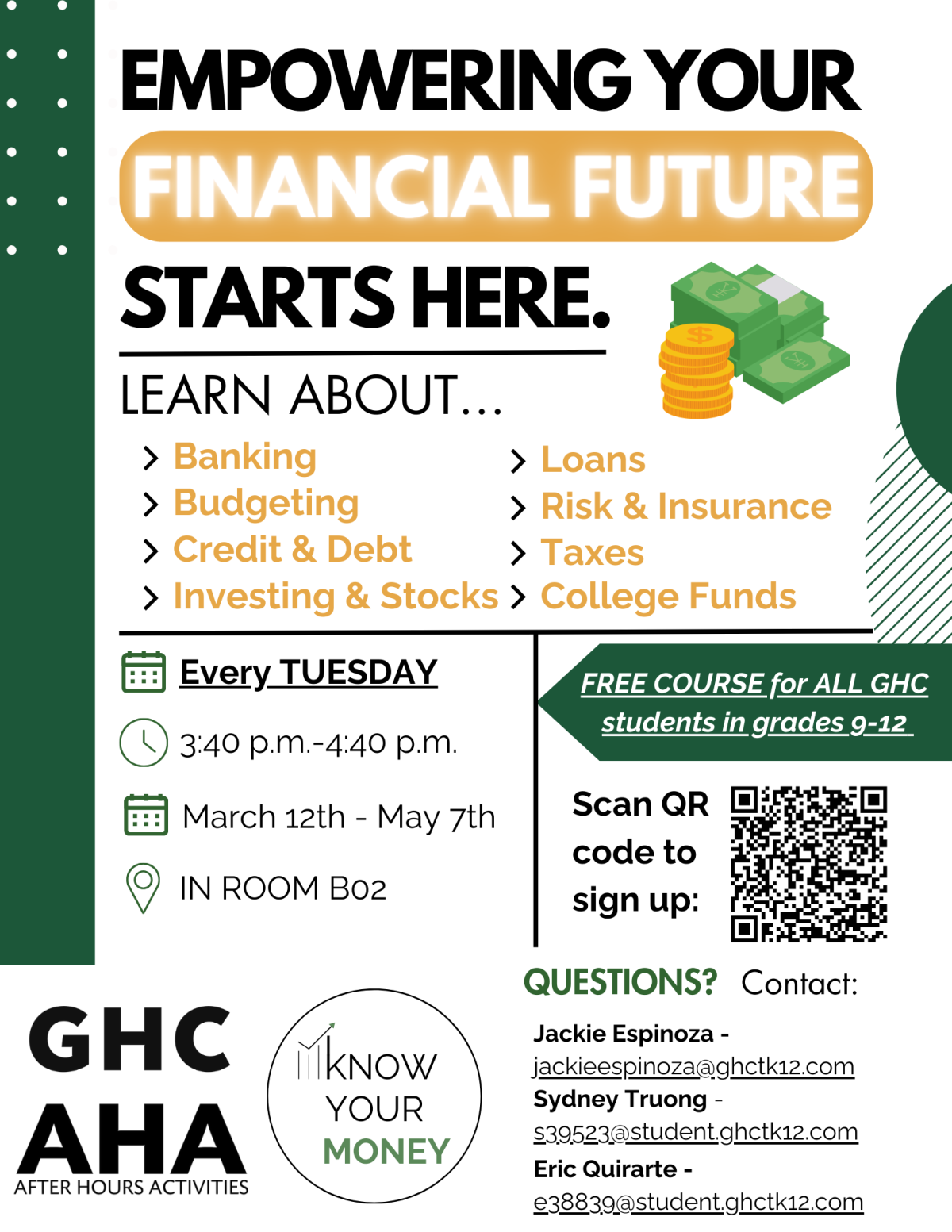 Empowering your Financial Future: Join Financial Literacy! 💰 | Details