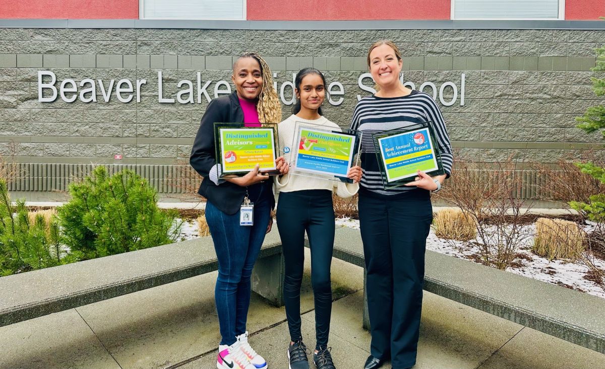 Builders Club at BLMS Wins Awards | News Article - Beaver Lake Middle School