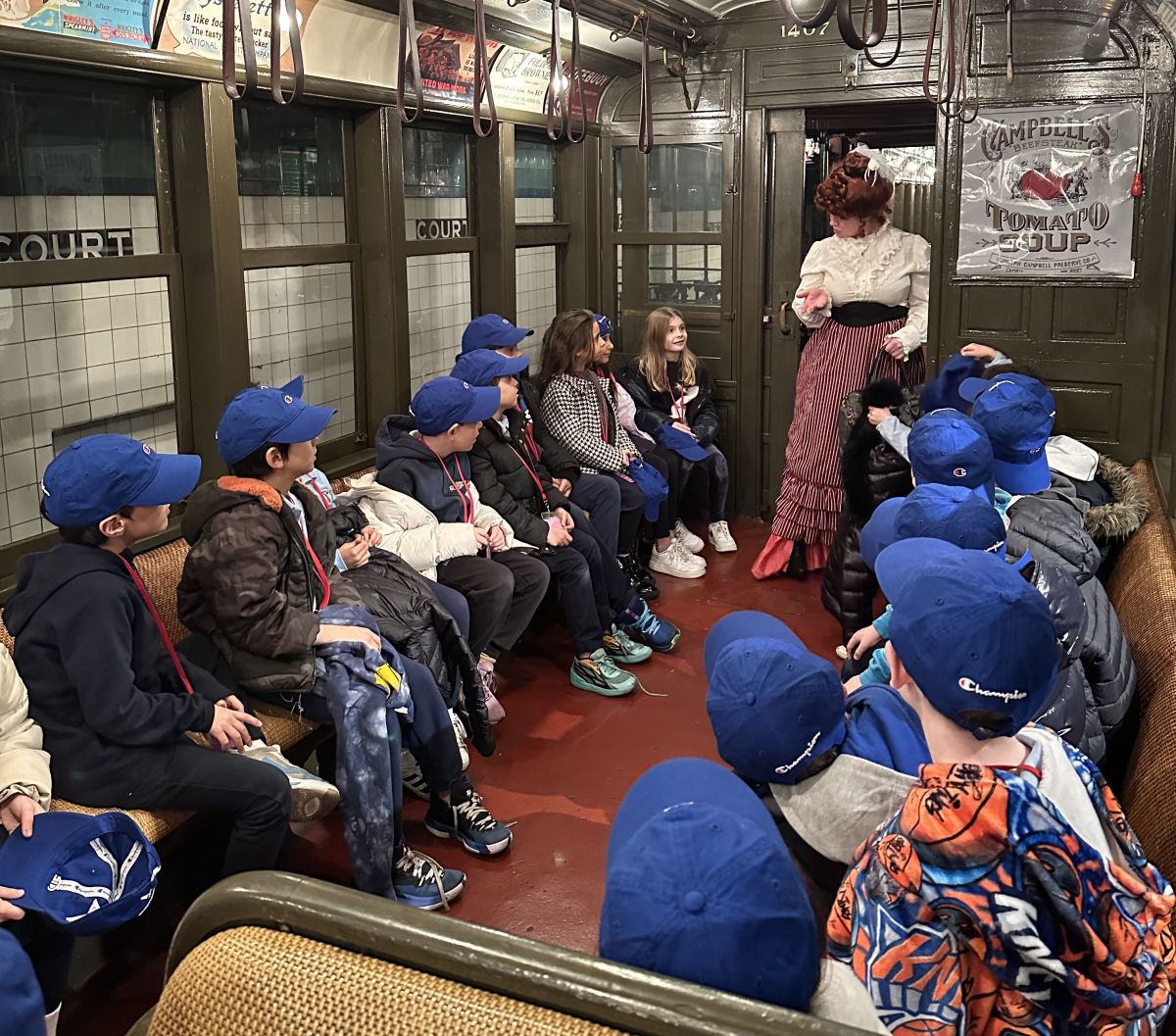Second Graders Travel Back in Time at the NYC Transit Museum | Ramaz ...