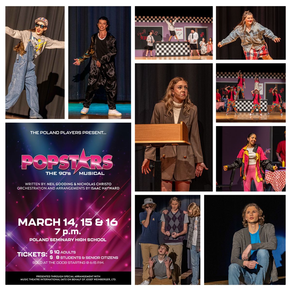 The Poland Players present... POPSTARS, THE 90's MUSICAL | March 14, 15 ...