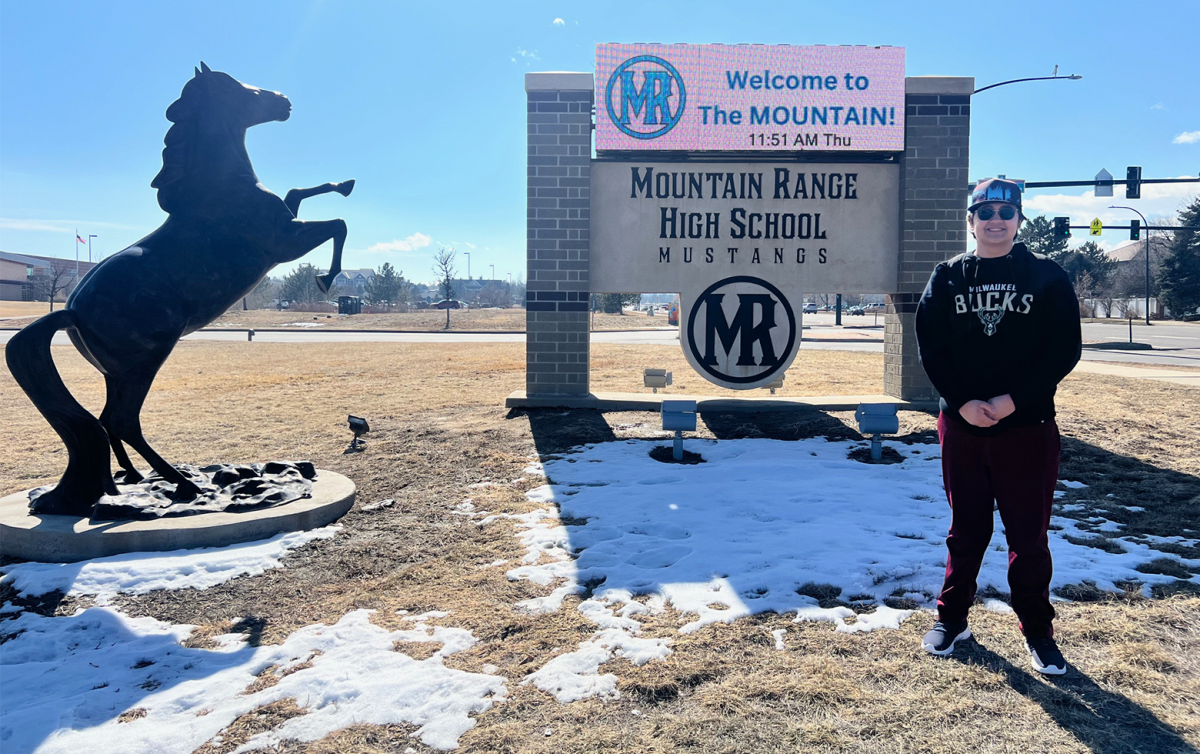 Student expresses his creativity on school marquee | Details - Mountain ...