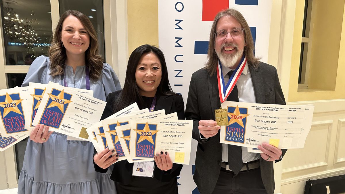 San Angelo ISD Communications Team Honored with Thirteen Star Awards ...