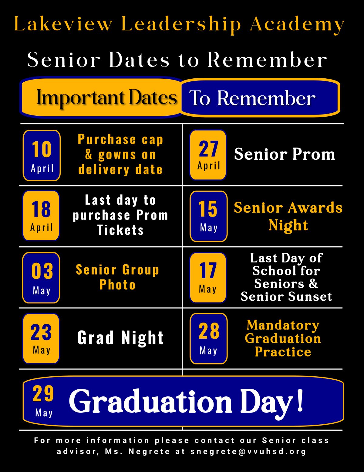 Important Upcoming Dates for our Class of 2024 | Single-Posts-NEWS ...