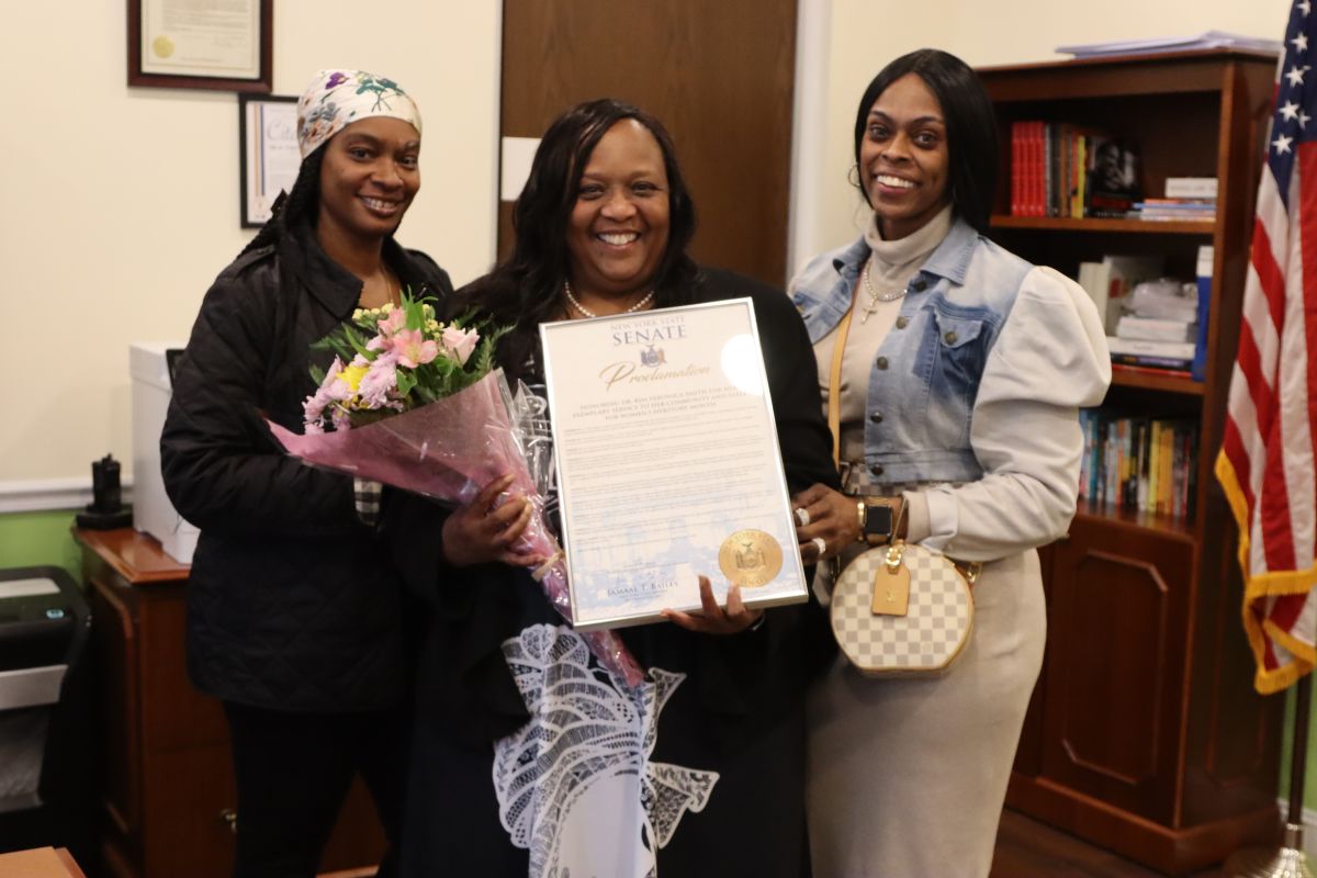 Acting Superintendent Dr. K Veronica Smith receives proclamation from ...
