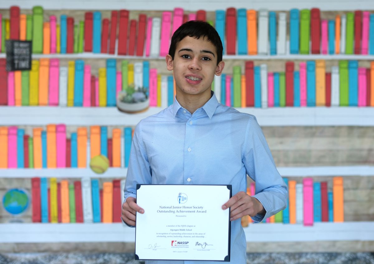 AMS Student Receives NJHS Outstanding Achievement Award | District News ...