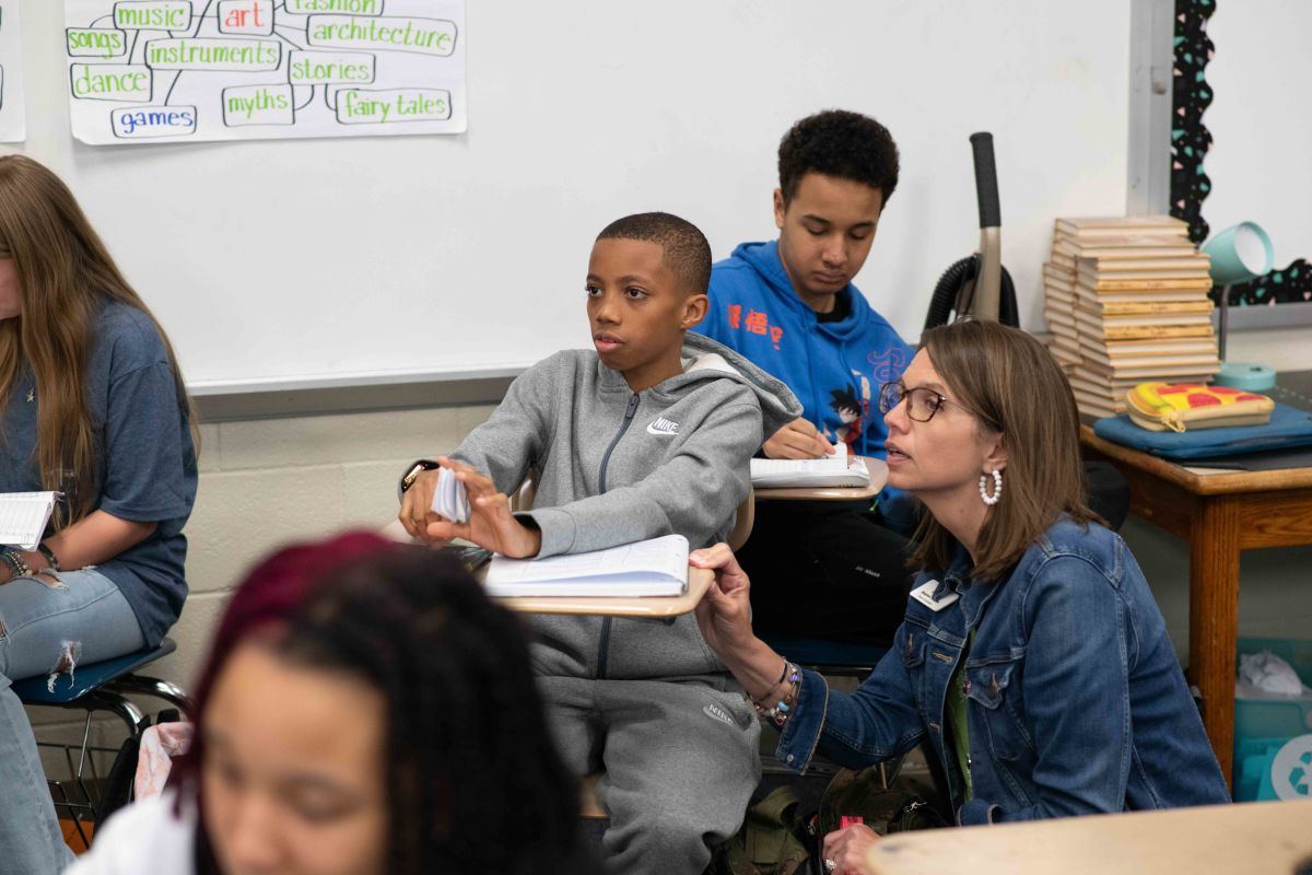 BOE Visits Bunn Middle School | News Details