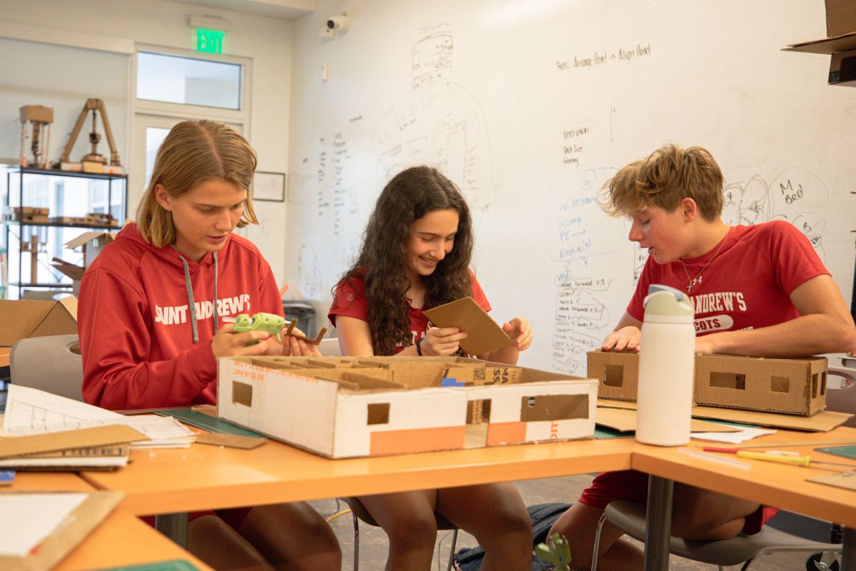 Grade 8 Design Class Builds Homes for Clients! | Scots in Action story