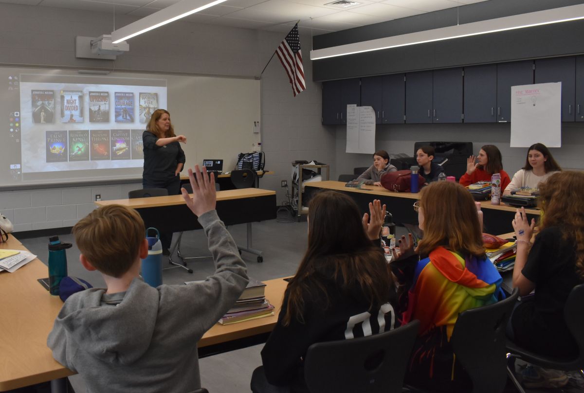 Colonial Middle School students get a peek at what it's like to write a ...