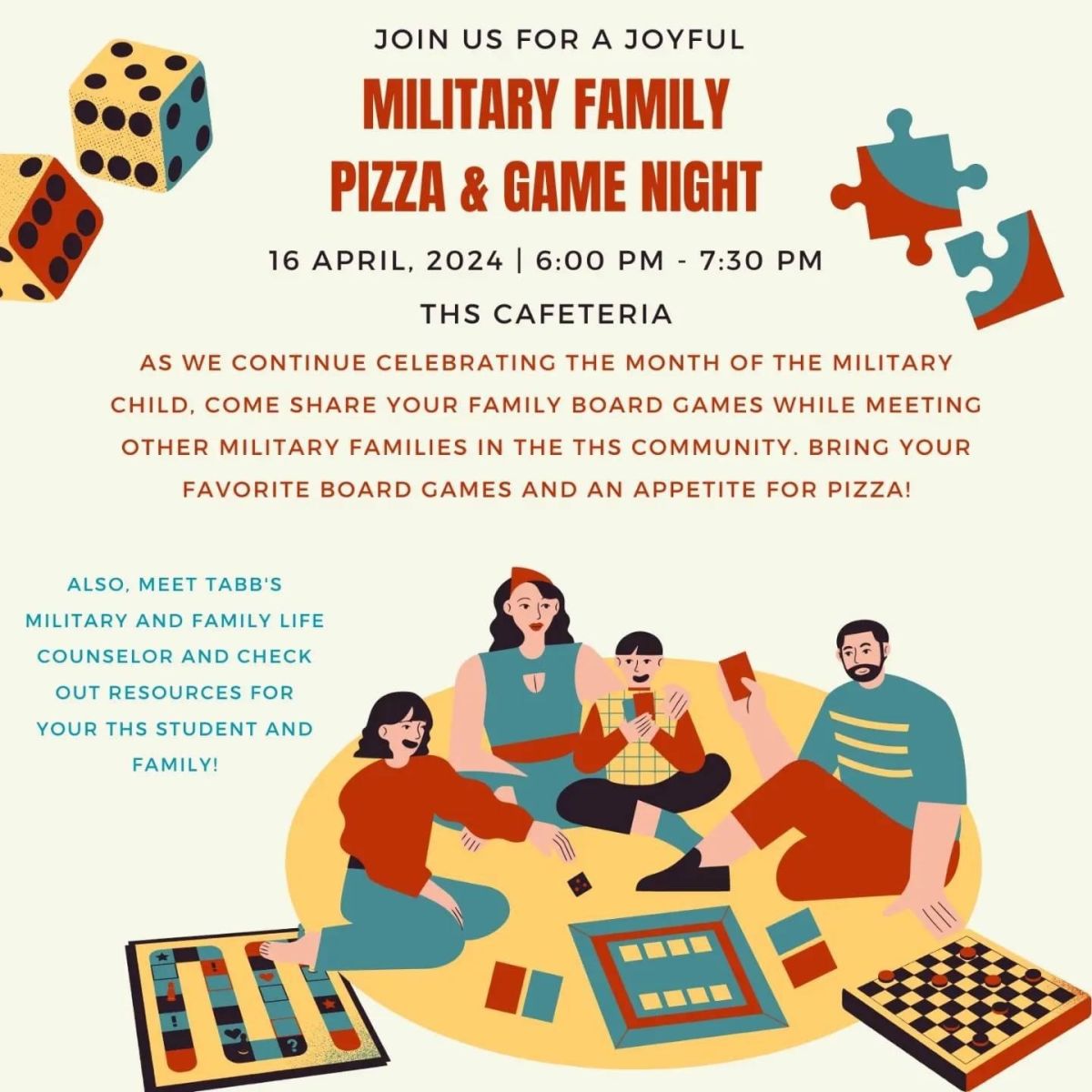 Military Family Pizza and Game Night | Post Details