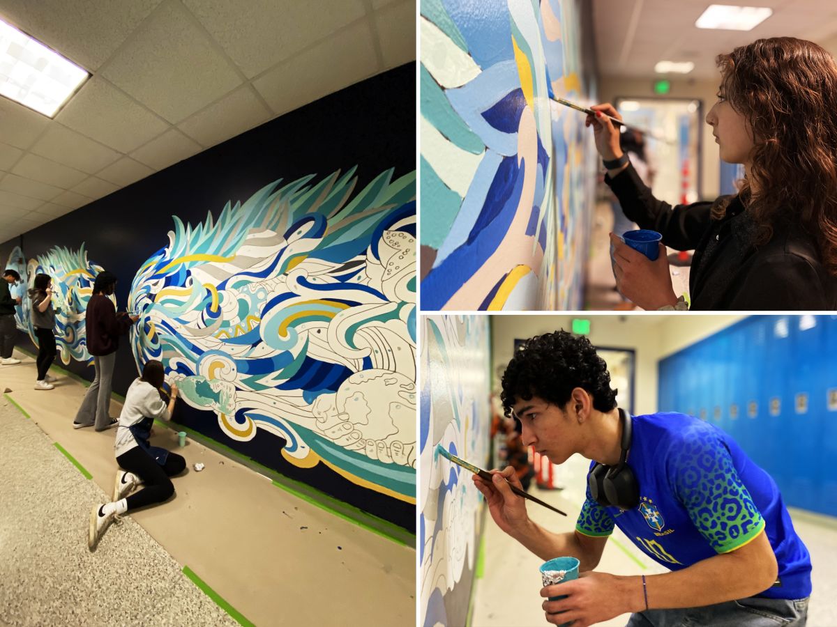 Art Students Complete Mural at HHHS with Help of Local Artist | Post ...