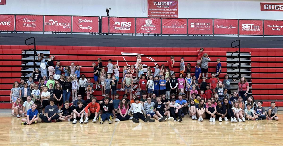 High School Students Team Up With 3rd Graders for Fitness Day | Timothy ...