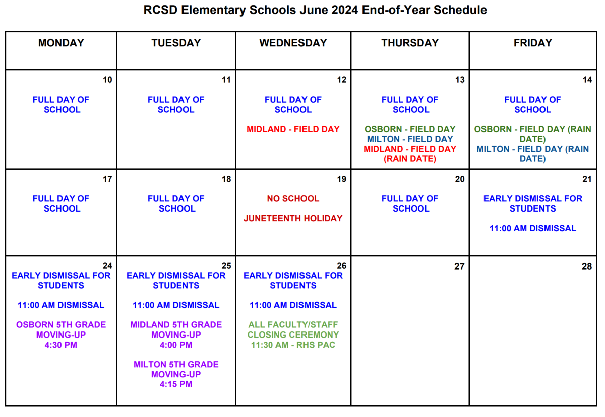 RCSD Elementary Schools June 2024 End of Year Schedule Posts Details RCSD Elementary Schools June 2024 End of Year Schedule Posts Details