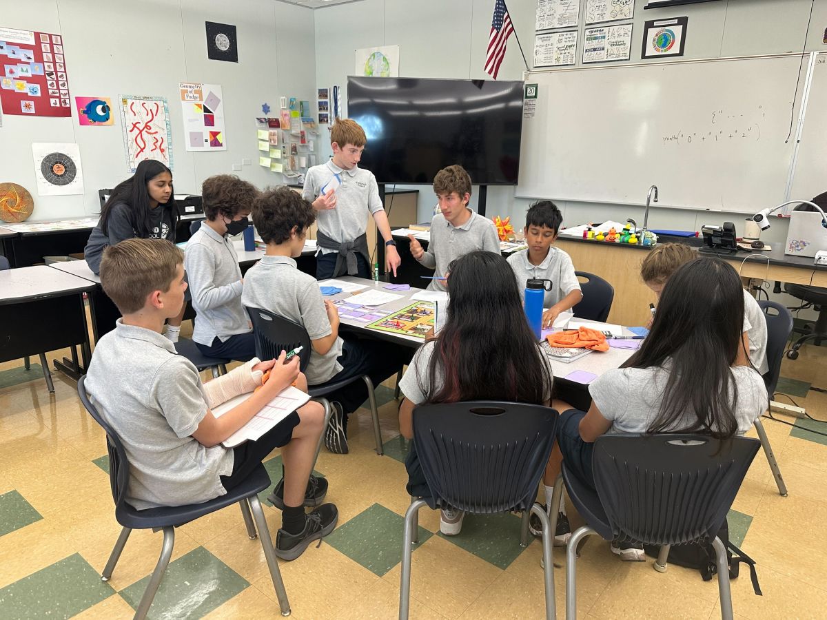 8th Grade Geometry Students Play Student-Created Board Games to Review ...