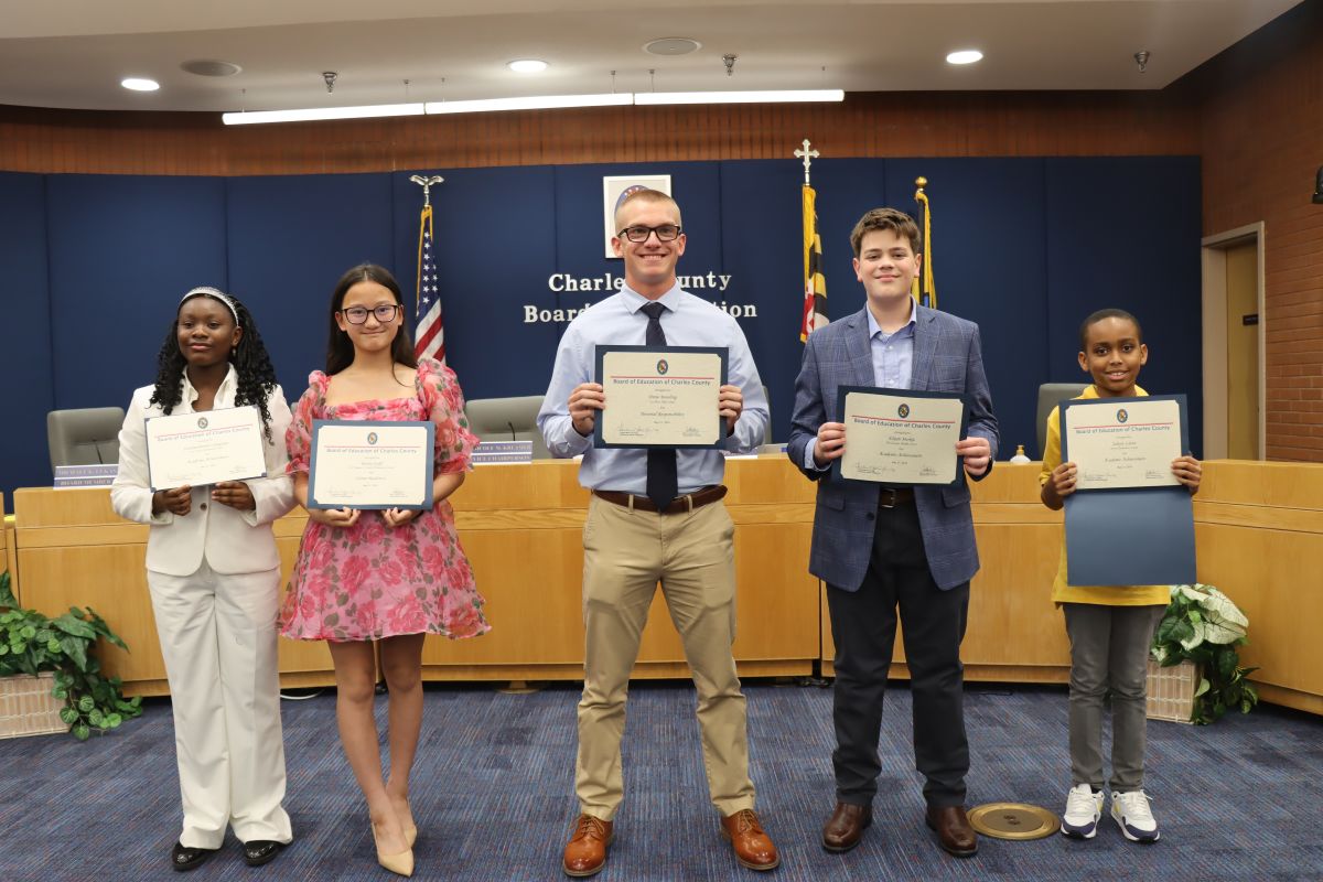 Board honors outstanding students at May 21 meeting | details - Charles ...