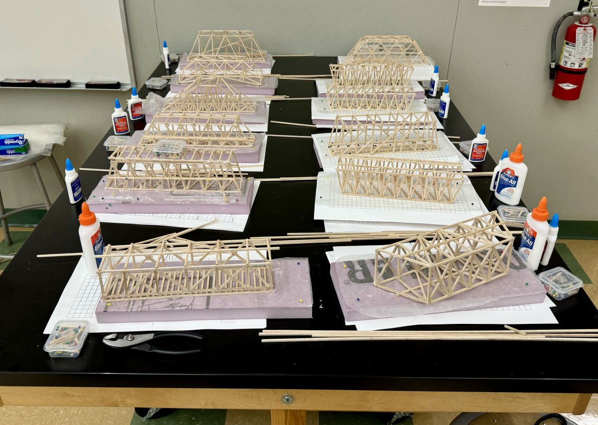 Conceptual Physics Students Compete in Bridge Building Challenge | News ...