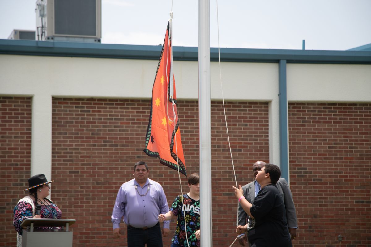 TRAICE Academy holds flag raising ceremony | News Item - Independent School District No. 1 of ...