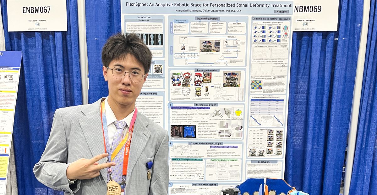 CMA student wins $500 4th-place prize in international science fair ...
