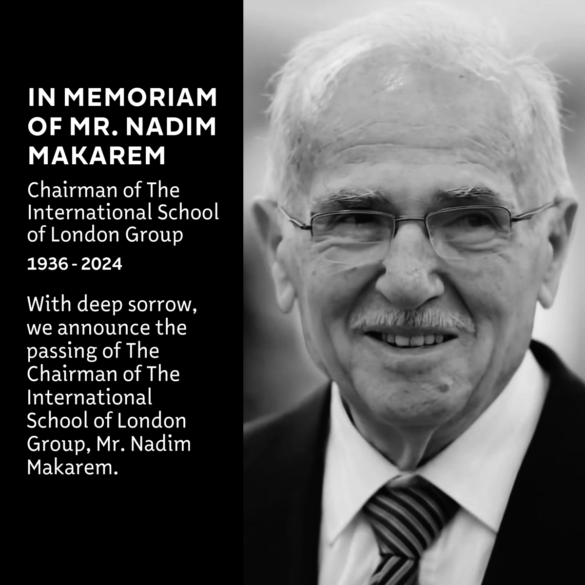 In Memoriam of Mr. Nadim Makarem | Post