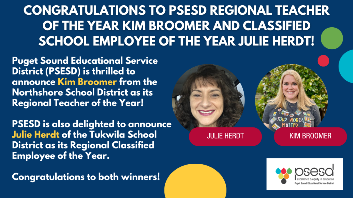 PSESD Announces Kim Broomer as PSESD Regional Teacher of the Year and ...