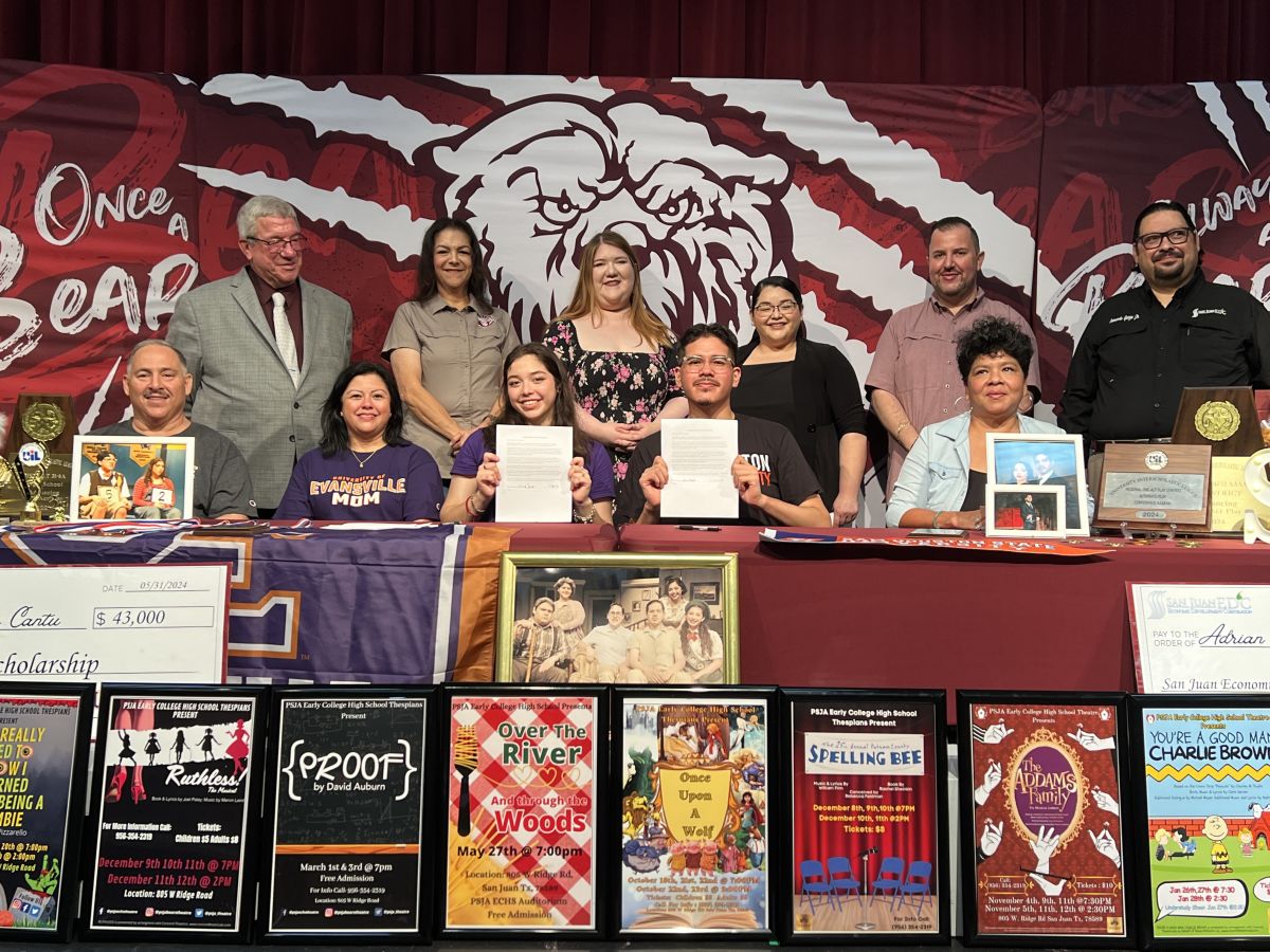 PSJA Early College High School Thespians Sign Commitment Letters to ...