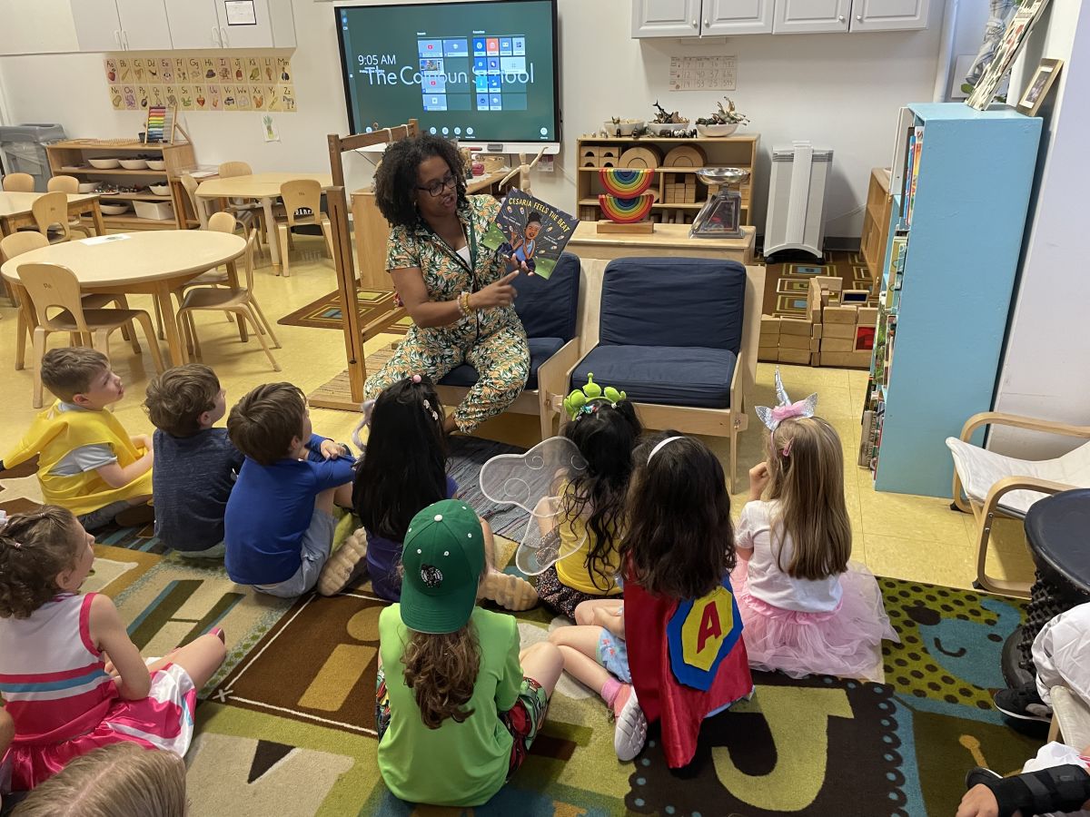 Kindergartners Welcome Author & Calhoun Parent Denise Rosario Adusei ...